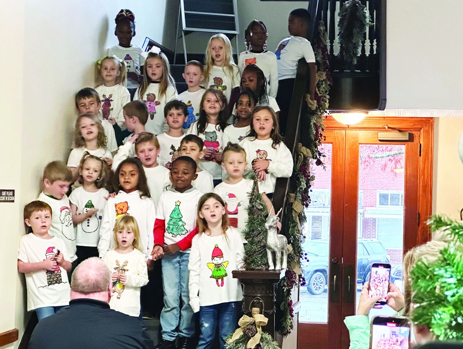 Kindergartners Spread Christmas Cheer